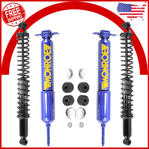Front Shocks & Rear Load Adjusting 4PCS Set For 02-08 Dodge Ram 1500 ...
