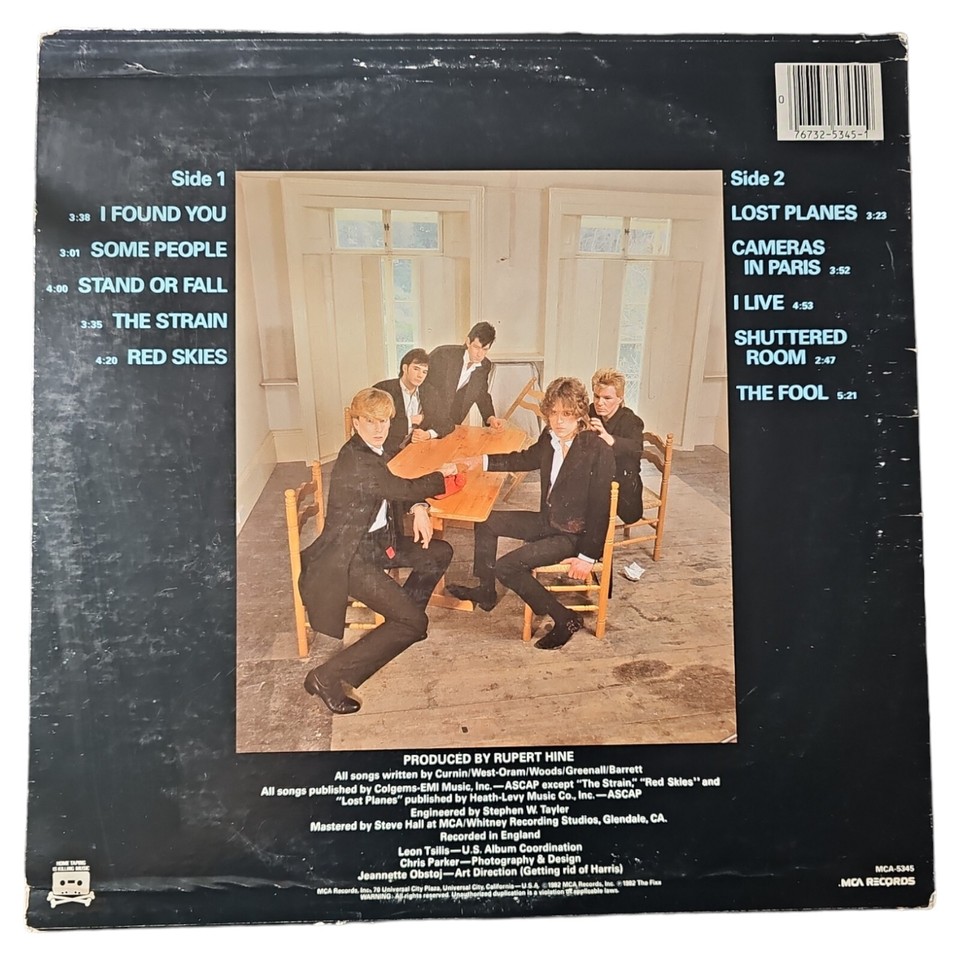 The Fixx Shuttered Room LP 1982 Record Album Nm 76732534519 | eBay