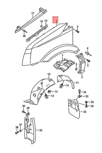 Genuine VW Crafter 2E 2EA 2EB 2ED 2EE 2EH 2EK 2EX 2F 2FC 2FF wing ...
