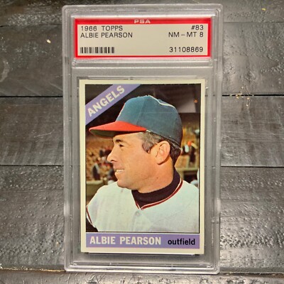 1966 Topps Albie Pearson #83 *Angels* PSA 8 NM-MT | eBay