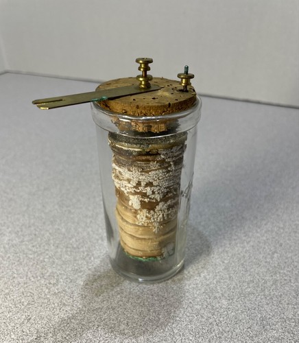 1884 Antique Trouve Moist Cell Vintage Battery Zinc Copper Pile ...