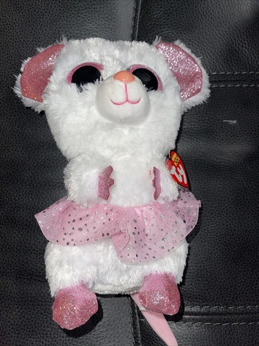 TY Beanie Boos - NINA the Mouse Glitter Eyes Medium Size - 9 inch ...