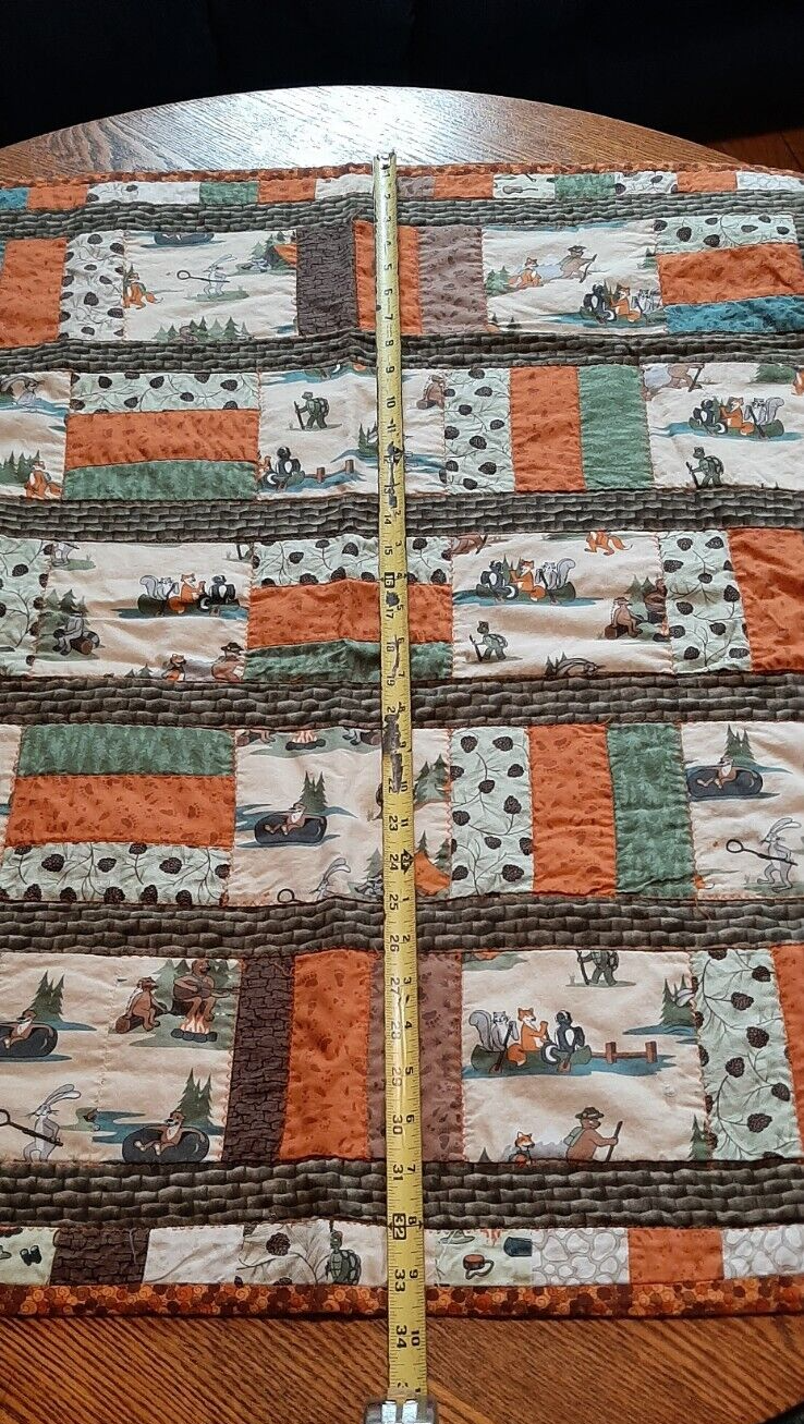 Handmade Quilt Project Linus 34 X 34'' Baby Size /Lap Quilt Vintage ...
