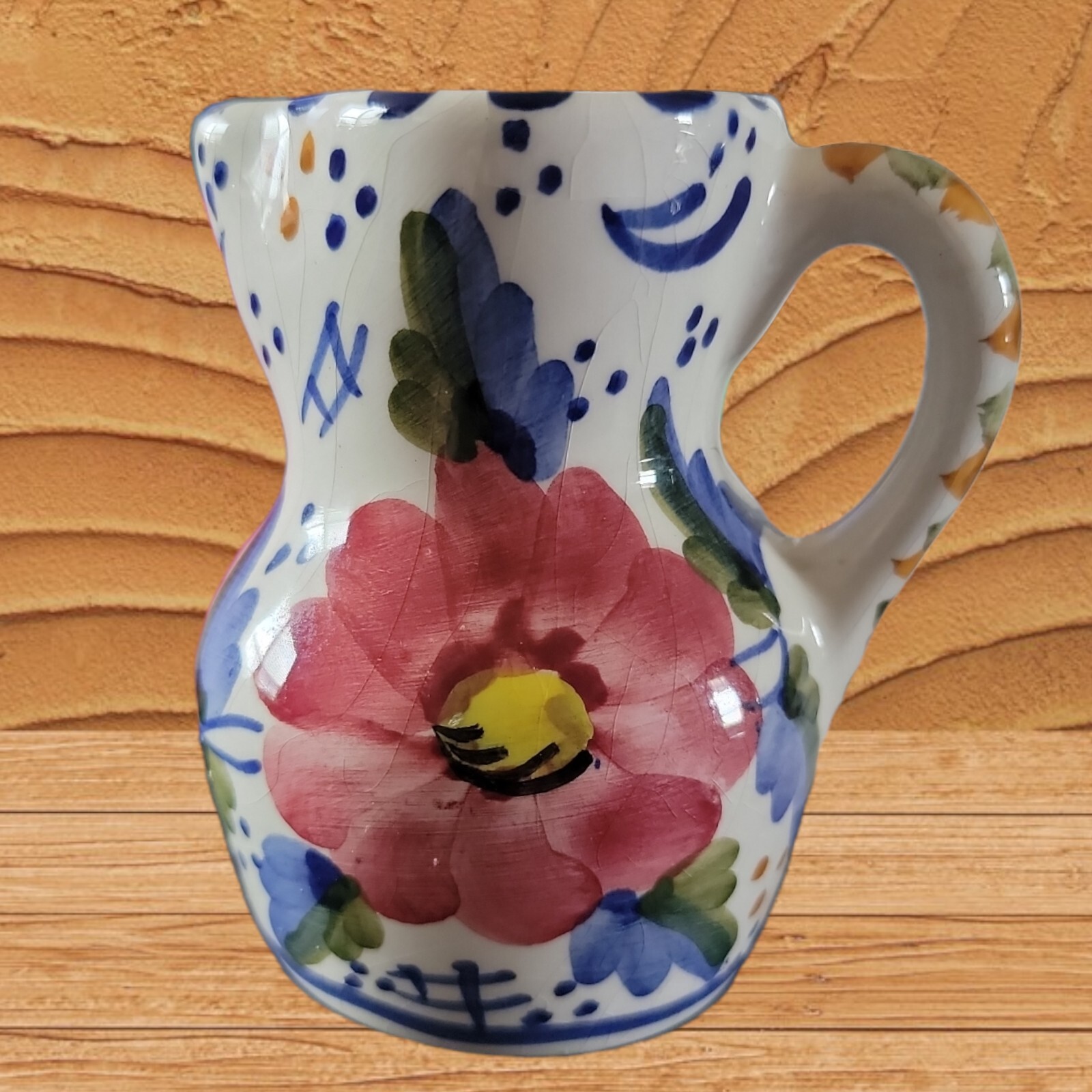 Vtg Benjamin Catalan Floral Studio Art Pottery 4" Creamer Pitcher Made ...