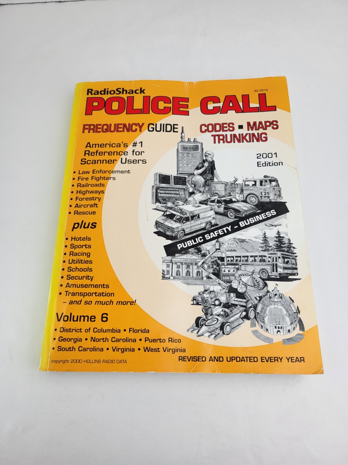 Radio Shack Police Call Frequency Guide 2001 Edition Volume 6 VA NC FL ...