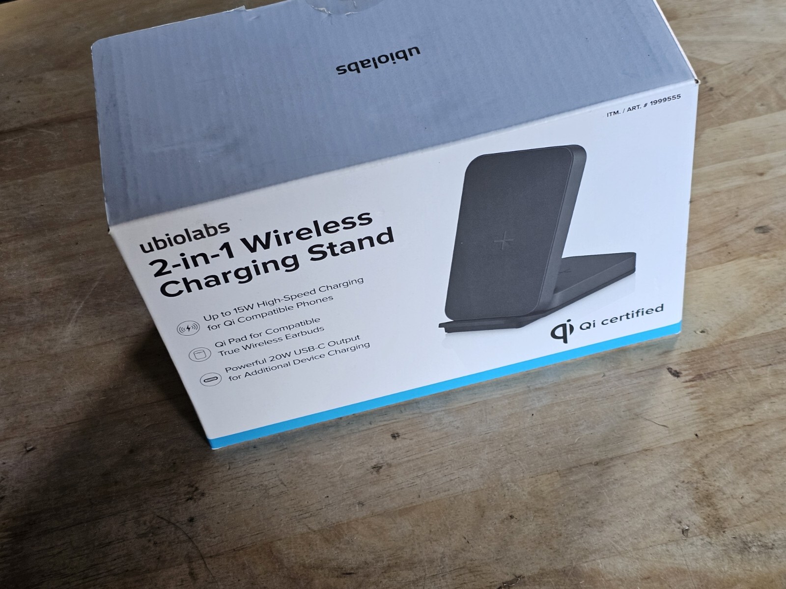 Ubio Labs 2-in-1 Wireless Charging Stand for Phones & True Wireless ...