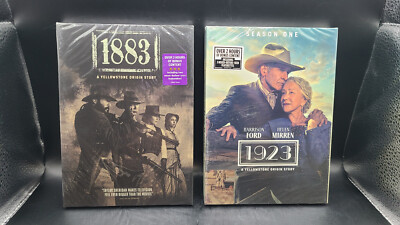 Yellowstone 1883 and 1923 DVD Origin Story Bundle Series Set Collection ...