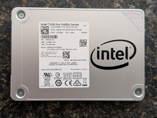 Intel SSD Pro 5400s Series Solid State 360 GB 2.5 Inches SSDSC2KF360H6 ...
