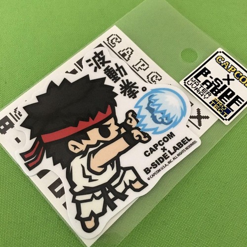 Street Fighter B-SIDE LABEL CAPCOM Ryu Hadoken Sticker Limited Edition ...