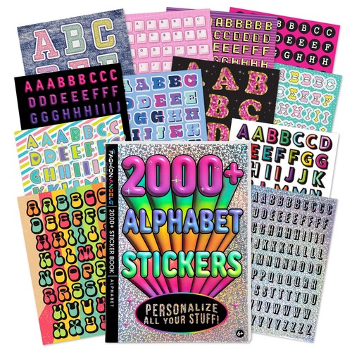 2,000+ Alphabet Sticker Book, Includes Fun & Colorful Craft Letter ...