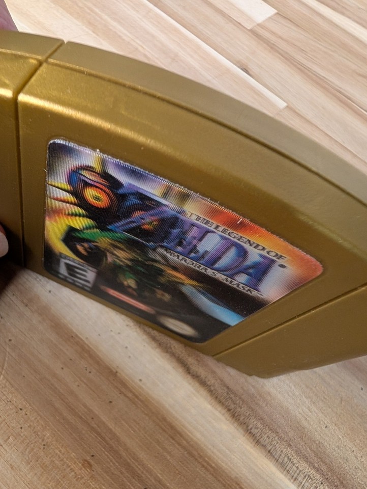 The Legend Of Zelda Majora’s Mask Holographic Gold Edition Authentic ...