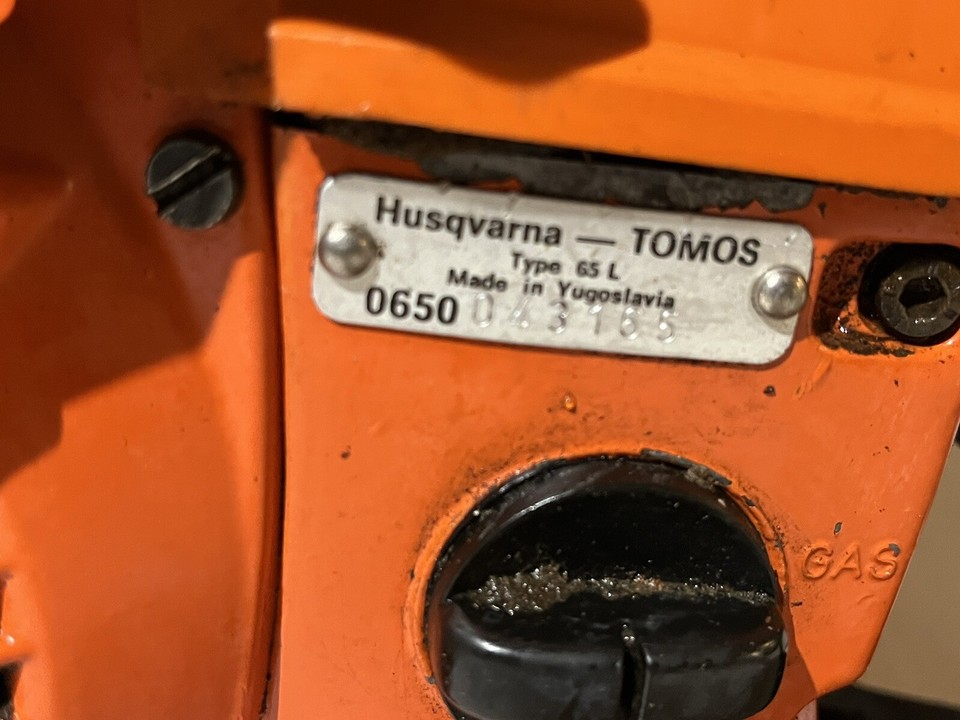 Husqvarna L65 Chainsaw For Restoration With 20” Bar And Chain Good ...