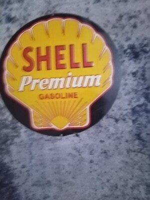 Shell Premium Gasoline Metal Sign | eBay
