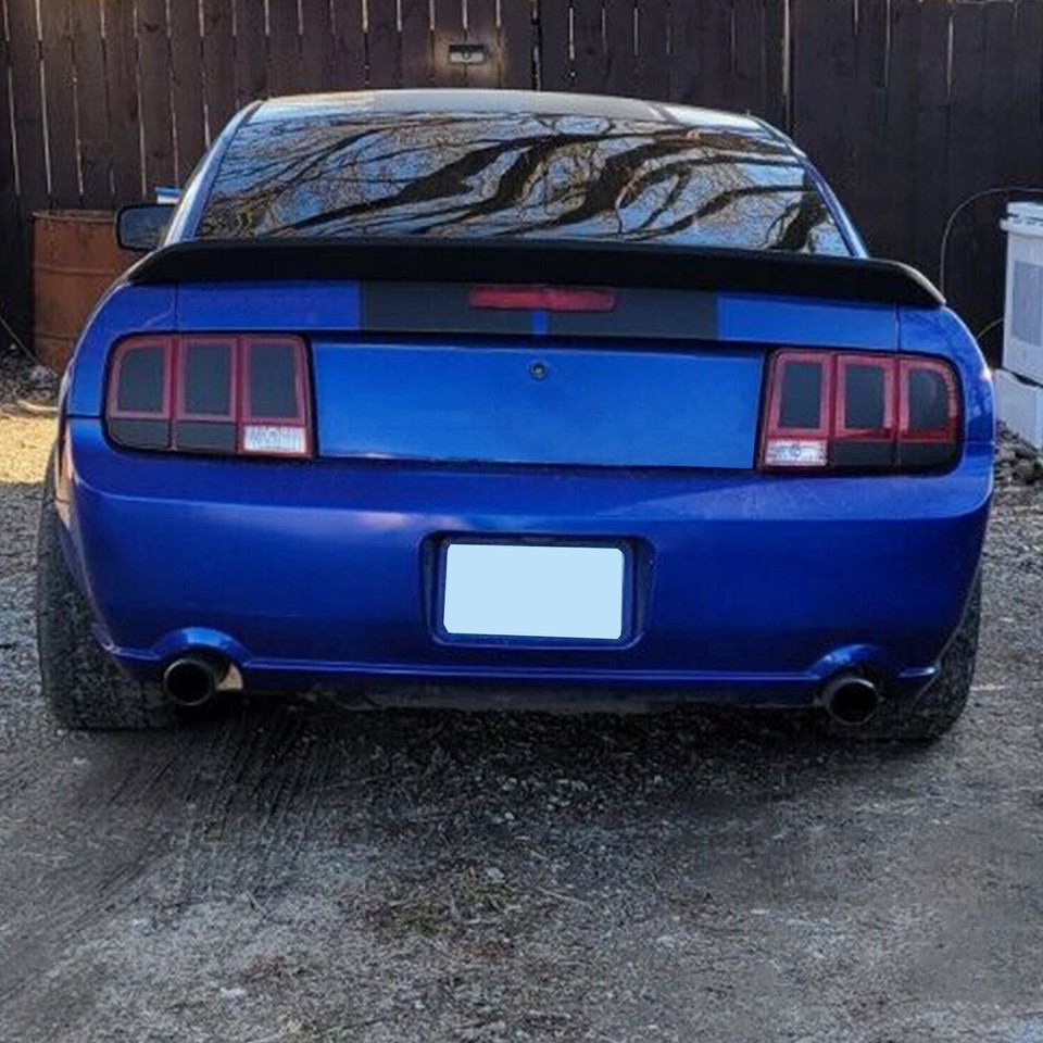Black GT500 Style Rear Spoiler Wing For 2005 2006 2007 2008 2009 Ford ...