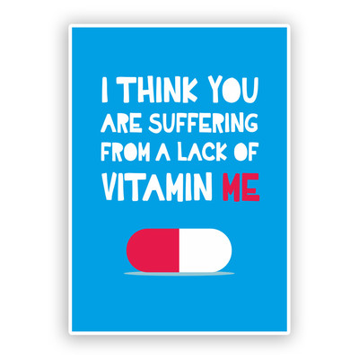 2 x Lack Of Vitamin ME! Funny Vinyl Stickers #7585Â | eBay UK