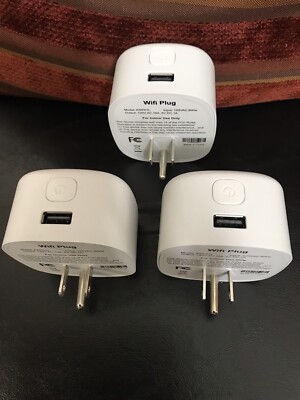 3-Pack AWP01L WiFi Smart Plug with USB Charging . | eBay