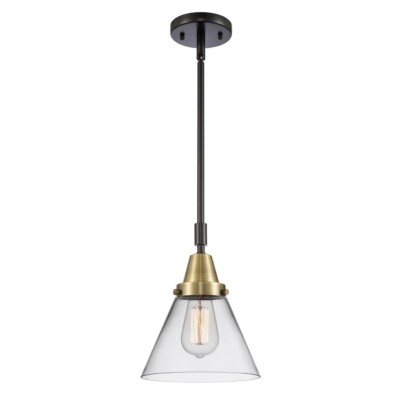 Innovations Large Cone 1 Light 8" Mini Pendant, LED, BAB/CL - 447-1S ...