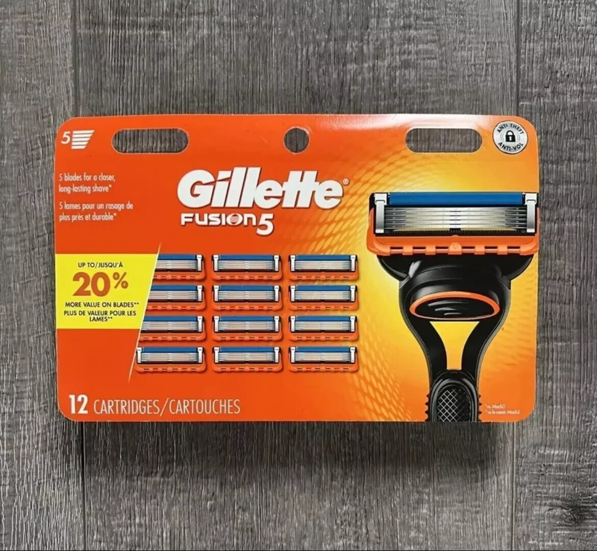 Gillette Fusion 5 Razor Blades - 12 Pack new sealed 47400156883 | eBay