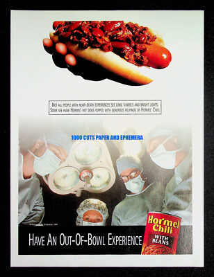 Hormel Chili With Beans 1997 Surgeons Trade Print Magazine Ad Poster ...