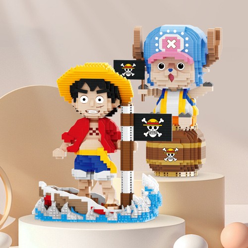 One Piece Anime Figure Monkey D.Luffy Building Kit One Piece Stacking ...