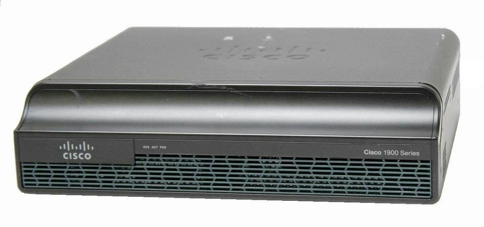 Cisco1941-Sec/K9 1941 2 onboard GE, 2 EHWIC slots, 1 ISM slot 512MB ...