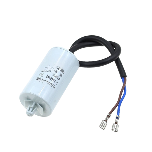 White 4uF CBB65A-2 Start Capacitor 450V for Refrigerator Compressor ...
