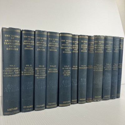 Works of Aristotle complete 12 volumes 1949 Translated into English ...