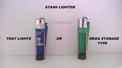 STASH LIGHTER THAT LIGHTS or MEGA STORAGE CAPACITY TYPE ! | eBay UK