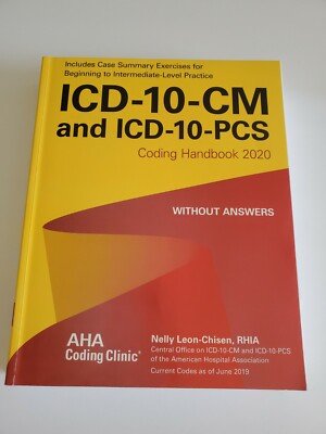 ICD-10-CM and ICD-10-PCS Coding Handbook, without Answers, 2020 | eBay