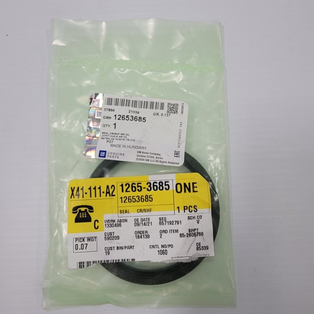 Chevrolet GM OEM 2016 Cruze-engine Crankshaft Crank Seal 12653685 for ...