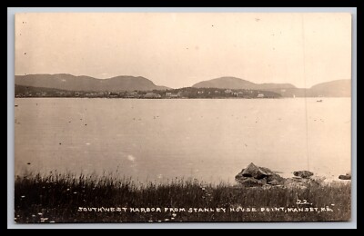 RPPC Maine Southwest Harbor From Stanley House Point - Manset, ME 1914 ...