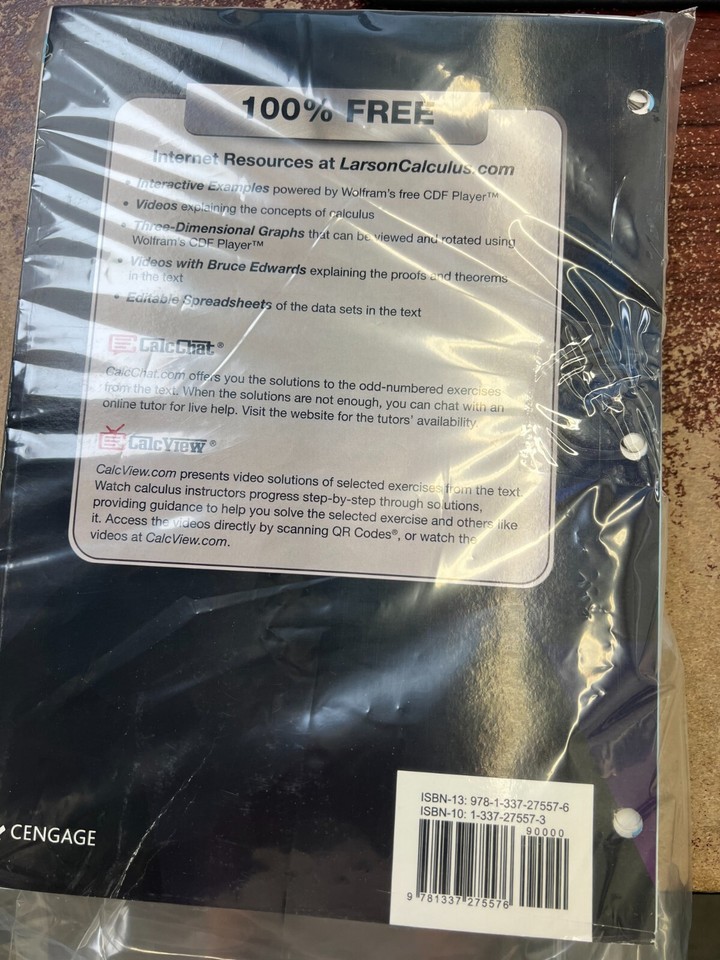 Calculus by Bruce H. Edwards and Ron Larson 11th edition looseleaf | eBay