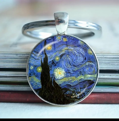 1pc Van Gogh Starry Sky Painting Keychain | eBay