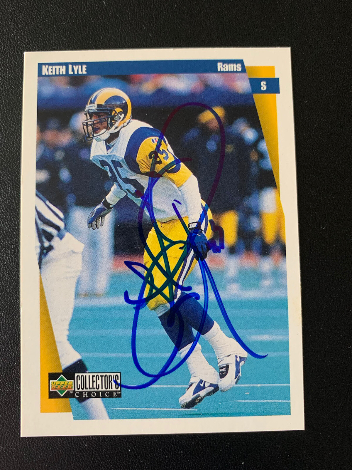 Keith Lyle Signed 1997 Upper Deck Collector’s Choice Card Los Angeles ...