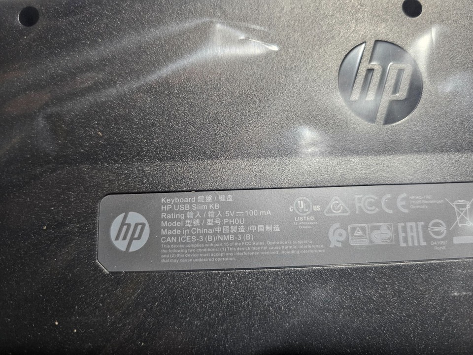 HP 803181-001 USB Slim US Wired Keyboard PH0U sp 803823-001 q-ty | eBay