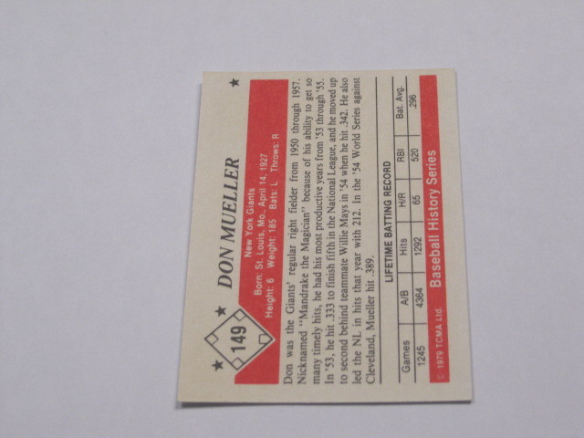 Don Mueller autographed Baseball Card PSA Pre Certified 2 | eBay