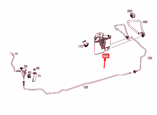 OEM Mercedes-Benz B W246 Vapor Canister A2464700059 Genuine for sale ...