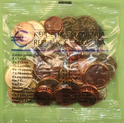 Slovenia - Official Euro Coin Starter Kit (UNC) 2007 unopened Original ...