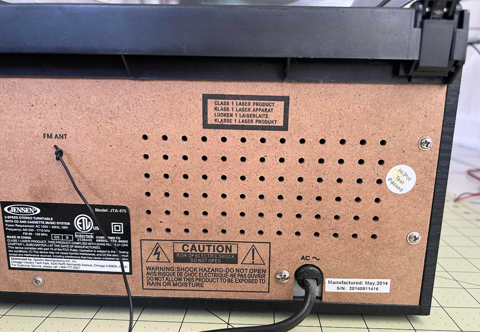 Jensen JTA-475 Turntable/AM/FM Radio/CD Player + Speakers | eBay