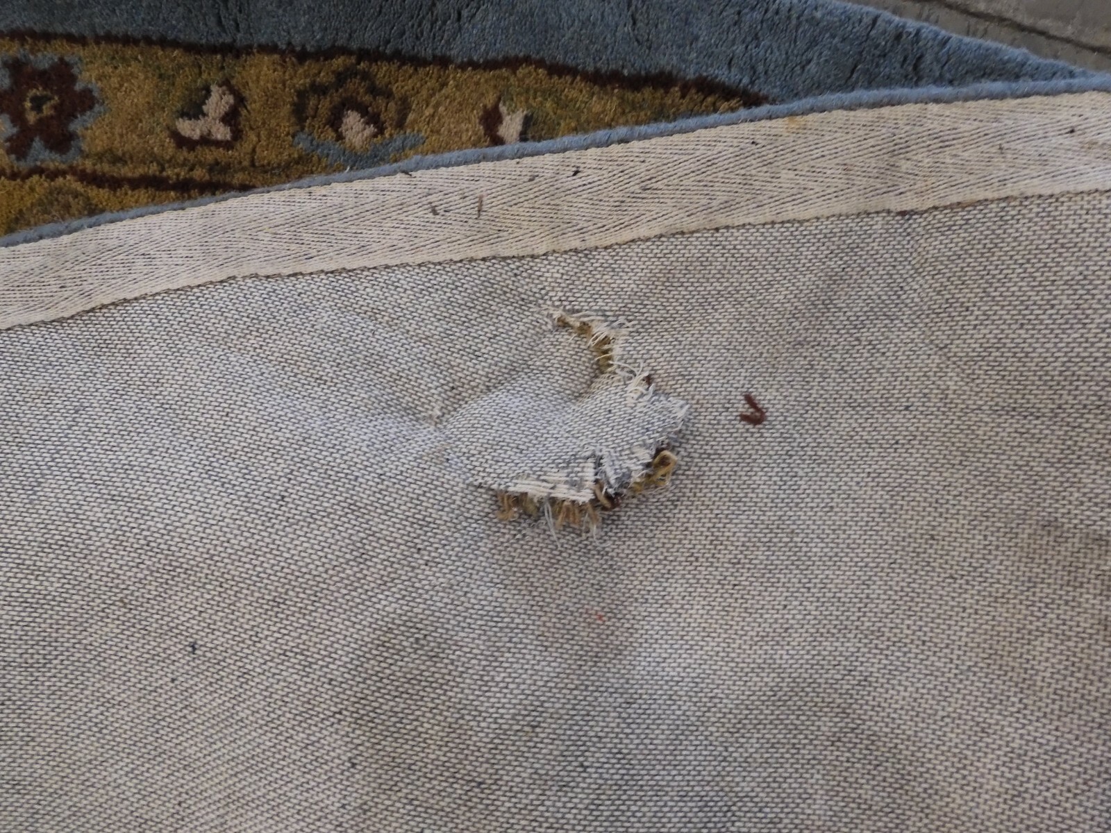 BLUE / GOLD 10' X 10' Round Damaged Rug Less Price 1172604686 HG958A ...