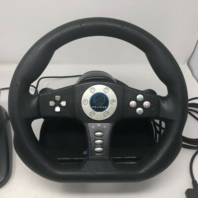 Pelican Playstation 2 PS2 Cobra TT Racing Steering Wheel Controller ...