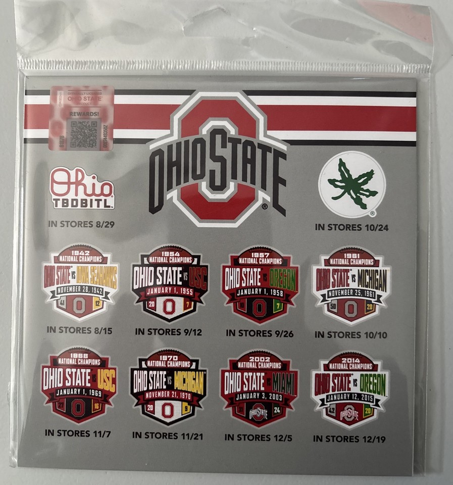 THE Ohio State University Limited Edition Commemorative Pin Set BOARD ...