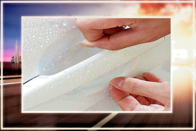 4 X Aufkleber Kratzfest Unten Griff Auto PVC Transparent Konturiert A ...