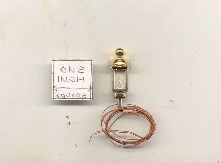 Brass Pillar Lamp 1788-130 1/12 scale dollhouse miniature Clare-Bell | eBay