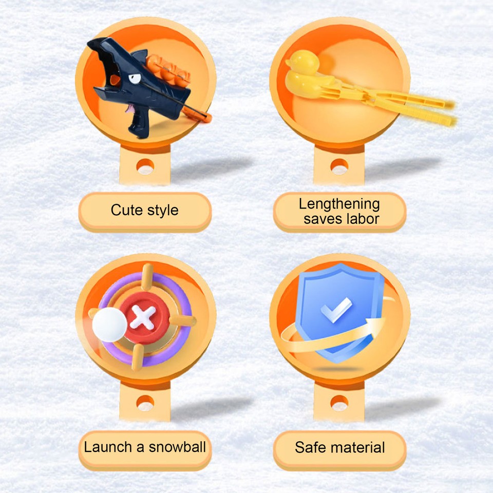 Kids Snow Ball Makers Winter Outdoor Snowball Maker Set for Fun Fight ...