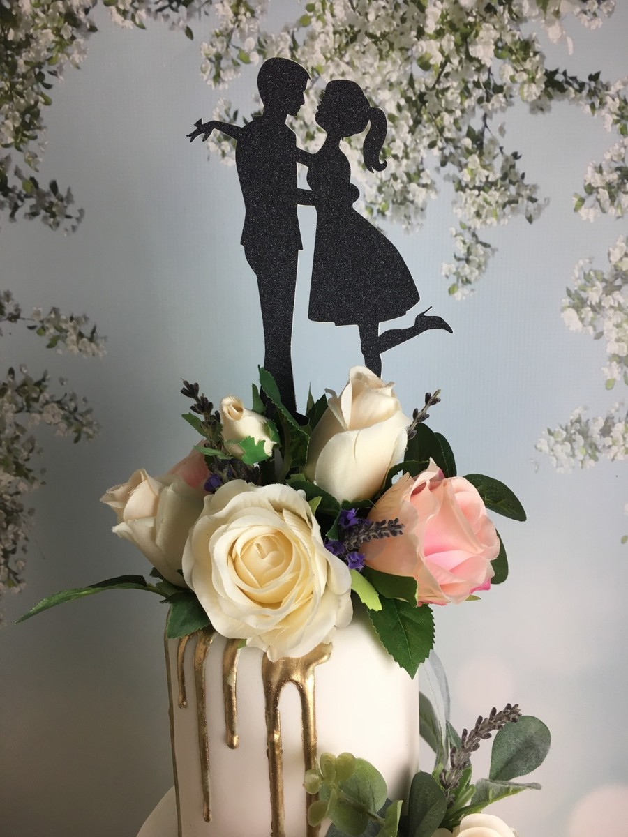 Wedding Cake Topper Silhouette Couple Honestweddingadvice