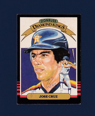 Jose Cruz signed Houston Astros 1985 Donruss Diamond King baseball card ...