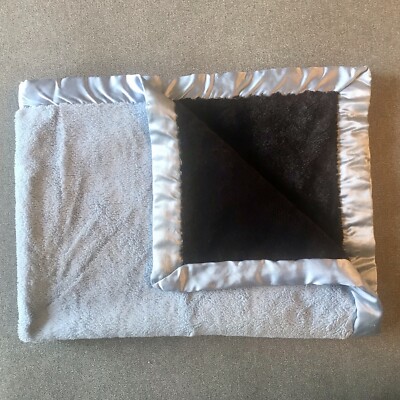 Koala Baby Blanket Blue Brown With Blue Satin Trim Plush 30x40" Rare | eBay