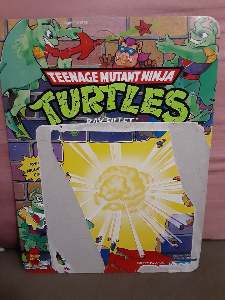 Teenage Mutant Ninja Turtles Ray Fillet Cardback File Card Tmnt 1990 ...