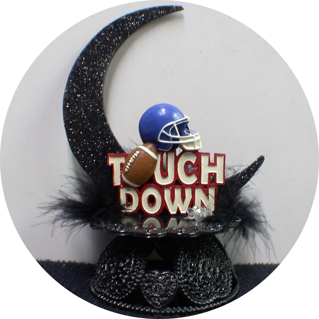 "Touch DOWN" Football Fan Cake topper Wedding, Brithday, Groom top ...
